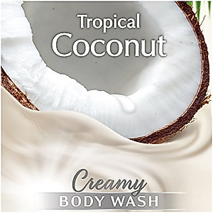 Suave Essentials Body Wash, Creamy Tropical Coconut, 15 Fl Oz (Pack of 1)