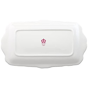 Royal Albert Bone China Polka Rose Sandwich Tray