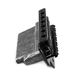 Metallor 6 String Guitar Tremolo Bridge with Whammy Bar for Fender Strat Squier Style Electric Guitar Black.