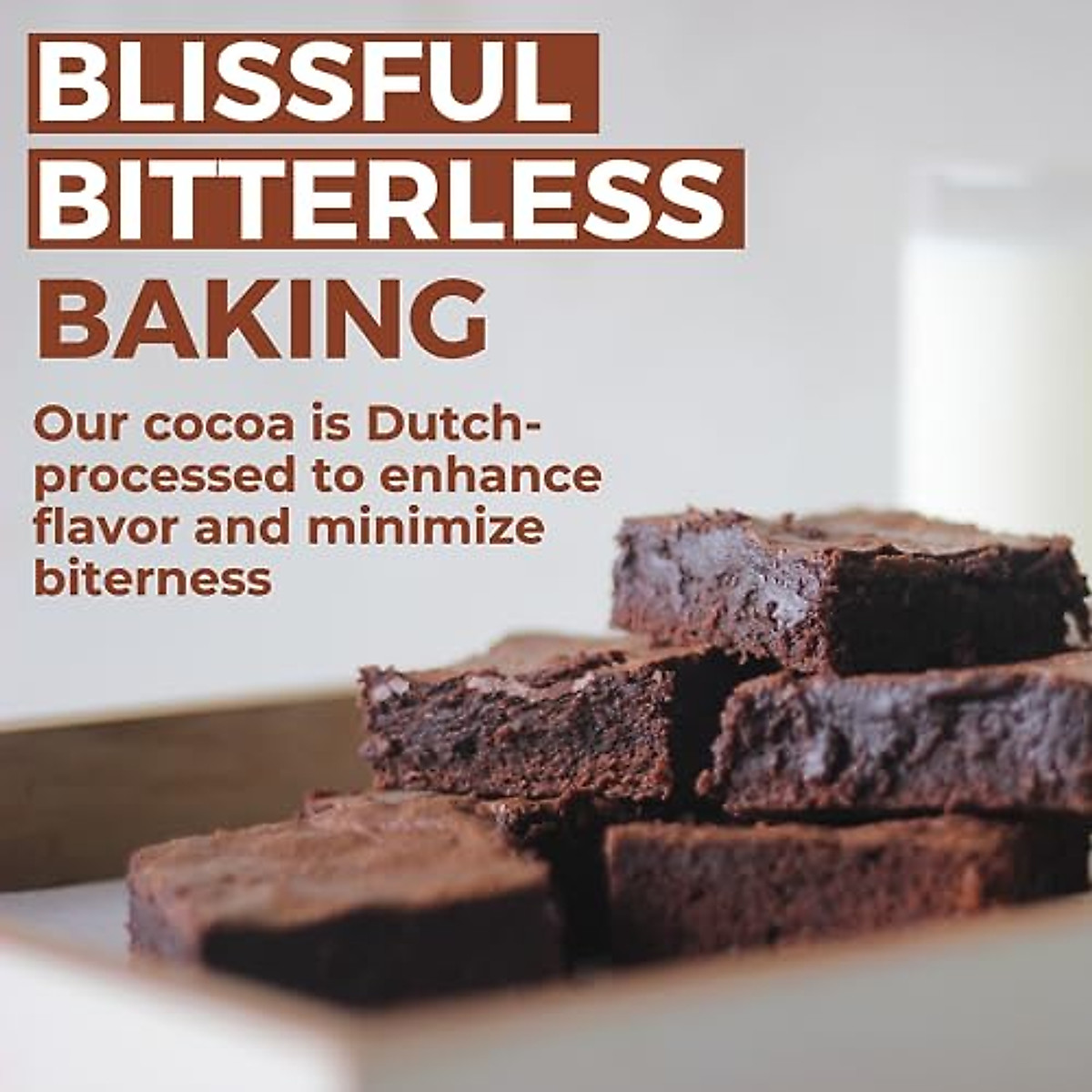 Cocoa Powder (1 lb) Dutch Processed Cocoa Powder, Unsweetened, Extra Rich Cocoa Flavor, 22-24% Fat, Premium Culinary Grade, Non-GMO, Perfect Cocoa for Baking and Cooking