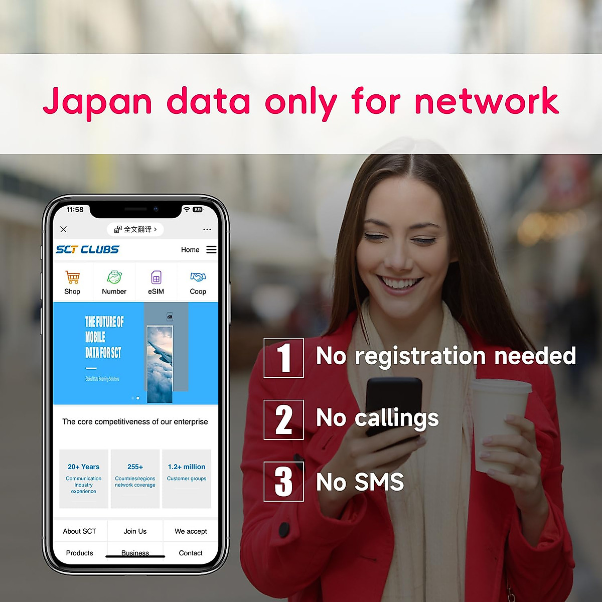 Japan Data SIM Card 7- Day Unlimited Internet Data No Voice & Text for Japan Travel or Business Trip 2GB High Speed Data Per Day for Mobile Phone Network or Other Communication Equipment