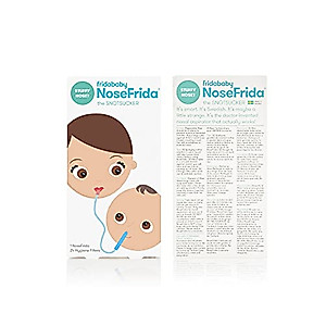Frida Baby Nasal Aspirator NoseFrida the Snotsucker with 24 Extra Hygiene Filters