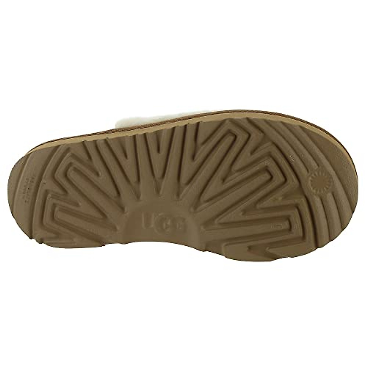 UGG Girls K Fluff Yeah Clog Slipper, Natural, 2 Little Kid