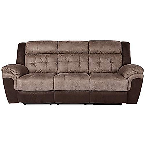 Homelegance Chai 91" Microfiber Double Reclining Sofa (Manual), Brown