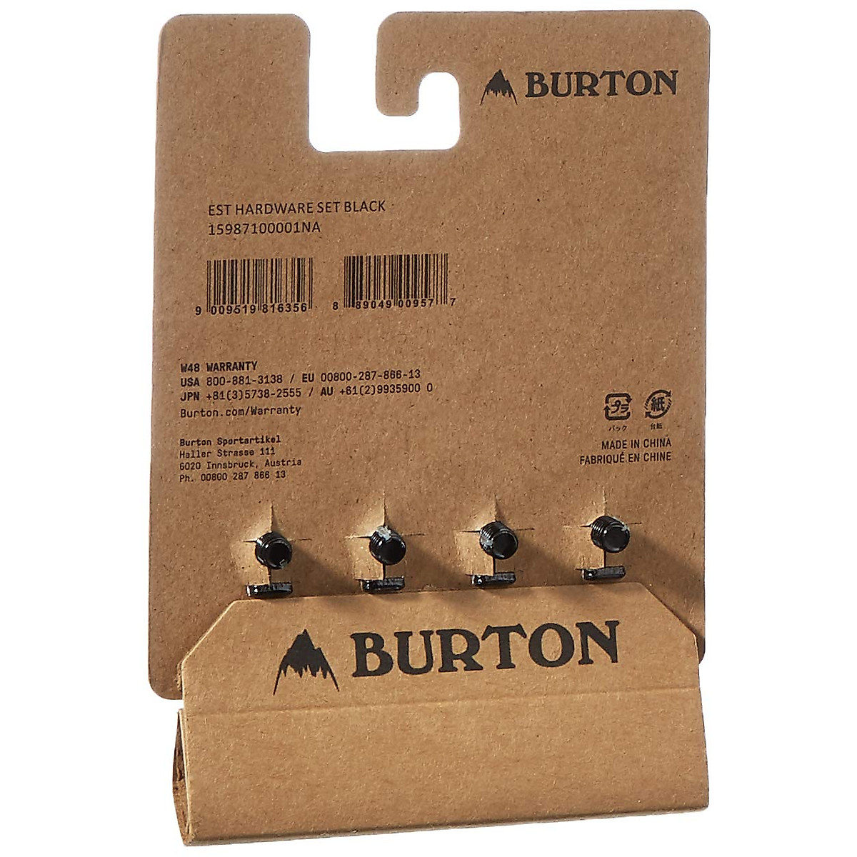 Burton M6 Channel Replacement Hardware