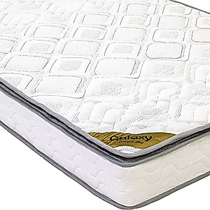 Spinal Solution 9-Inch Medium Firm Foam Encased Pillowtop Pocketed Coil Innerspring Fully Assembled Mattress, Good For The Back Twin White