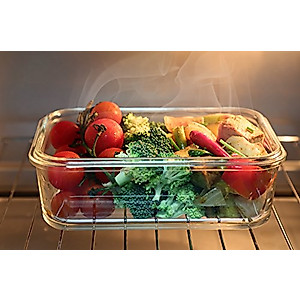 Simplyesta Glass Meal Prep Food Storage Containers BPA free