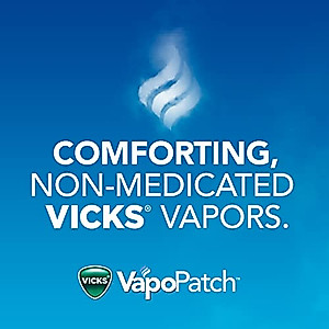 Vicks VapoPatch, Wearable Mess-Free Aroma Patch, Soothing & Comforting Non-Medicated Vapors, for Adults & Children Ages 6+, 5ct (4 Pack)