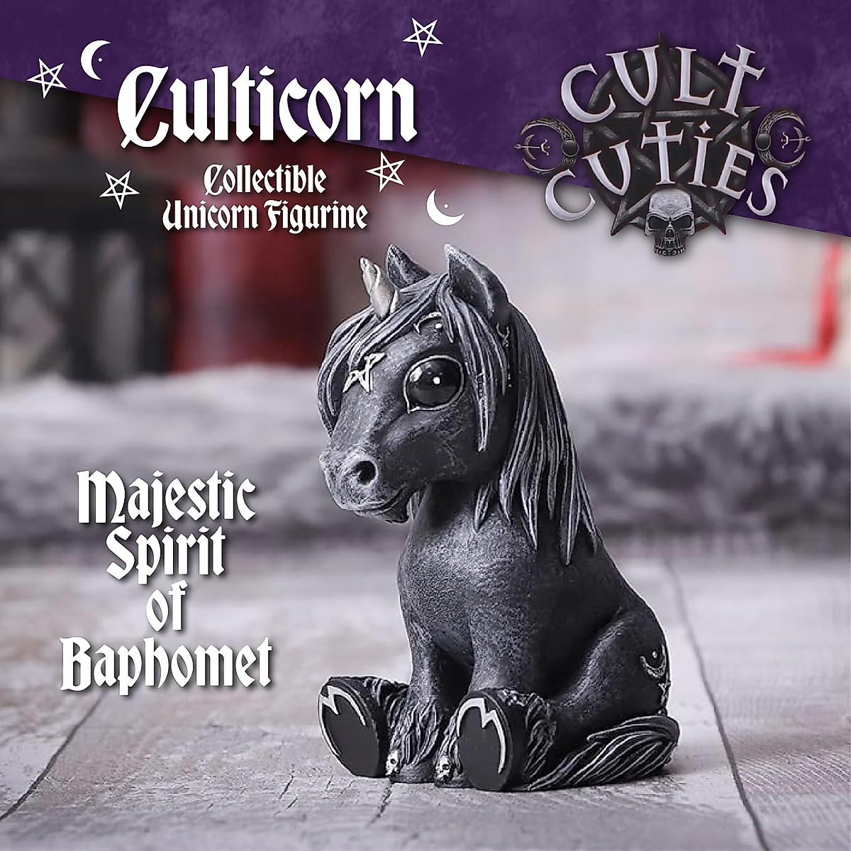 Nemesis Now Cult Cuties Adorable Occult Figurines, Bewitching Evil Spirit Creatures, Hand-Painted, Resin - Culticorn