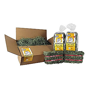 Grandpa's Best Orchard Grass Hay for Rabbits, Guinea Pigs, Chinchillas, Hamsters & Gerbils, 5lb Loose Boxed, Brown