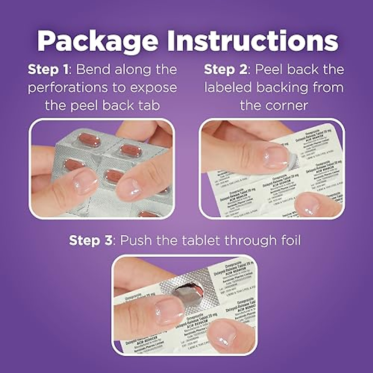 Amazon Basic Care Omeprazole Delayed Release Tablets 20 mg, Treats Frequent Heartburn, Acid Reducer, Heartburn Medicine, 42 Count (Pack of 1) (Packaging may vary)