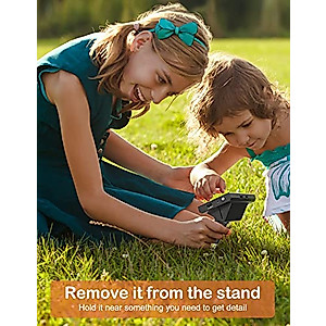 Coin Microscope, MOYSUWE 4.3 inch LCD Digital Microscope with Screen, Coin Microscope for Error Coins for Kids Adults - Metal Stand, 8 LED Lights, Compatible with Windows