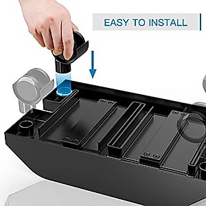 CPU Holder Stand, Mobile Computer Tower Stand with Wheels, Computer Mainframe Bracket, Adjustable PC Holder Cart
