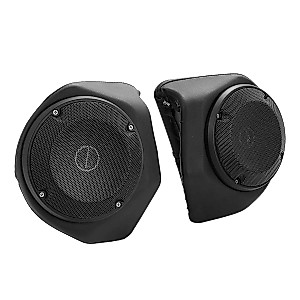 WOWTK King Tour Pack 6.5" Rear Speakers Pod Kit fits for Harley Touring Electra Glide, Street Glide, Ultra Limited, Road Glide Ultra and Tri Glide Models 2014-2023,Left and Right (Black)