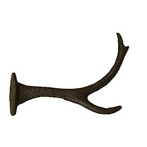 MIDWEST CRAFT HOUSE 8 CAST Iron Deer Antler Coat Hooks