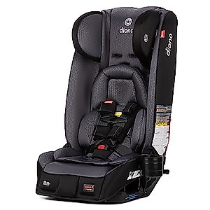 Diono Radian 3RXT Special Edition Slim Fit 3 Across All-in-One Convertible Car Seat, Rear Facing, Forward Facing and High Back Booster, Gray Stone