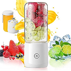 Sports Water Bottle with Portable Blender for Juice and Smoothies Maker USB Travel Juice Cup Personal Travel Blender Baby Food Mixing Updated 6 Blades (3)