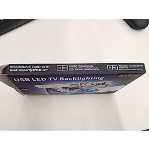 HAMLITE TV LED Backlight, 8.2Ft Led Light for TV 32-60 Inch Monitor Backlight, HDTV Wall Mount Stand Work Space Gaming Room Decor, LED Bias Ambient Mood Lighting Kit