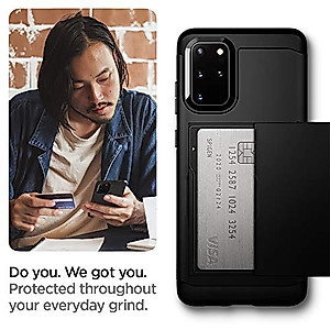 Spigen Slim Armor CS Designed for Samsung Galaxy S20 Plus Case (2020) - Black