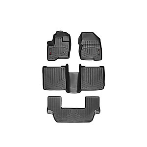 WeatherTech Custom Fit FloorLiners for Ford Flex - Full Set (443121-44208-2-3), Black