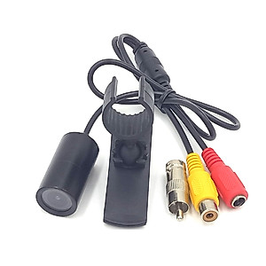 CNDST CCTV Hd Mini Bullet Security Camera 1200TVL 2.8mm Wide Angle Lens with Bracket Small Indoor Outdoor Surveillance Camera Analog Camera(DST-190CW)