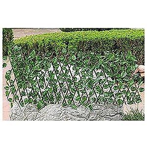 Artificial Expanding Fence Privacy Faux Ivy Fencing Expandable Plant Climbing Lattices Trellis Ivy Vine Leaf Decoration for Outdoor Decor, Gardenecor,Home Decorations,Privacy Screens Protection (B)