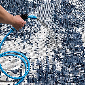 Keen Home Design Outdoor Runner Rug - 2x8 Washable Indoor/Outdoor Rug for Patio, Balcony, Kitchen, Garden, Beach, Deck and Porch. Size: 2'2" x 7'7"