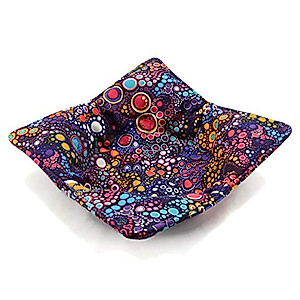 Purple Microwave Bowl Holder - Colorful Cotton Bowl Cozy