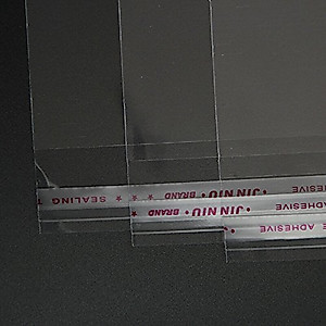 AIRSUNNY 200 Pcs 5-1/2" x 7-1/4" Clear Resealable Cello/Cellophane Bags Good for Bakery, Candle, Soap, Cookie Poly Bags