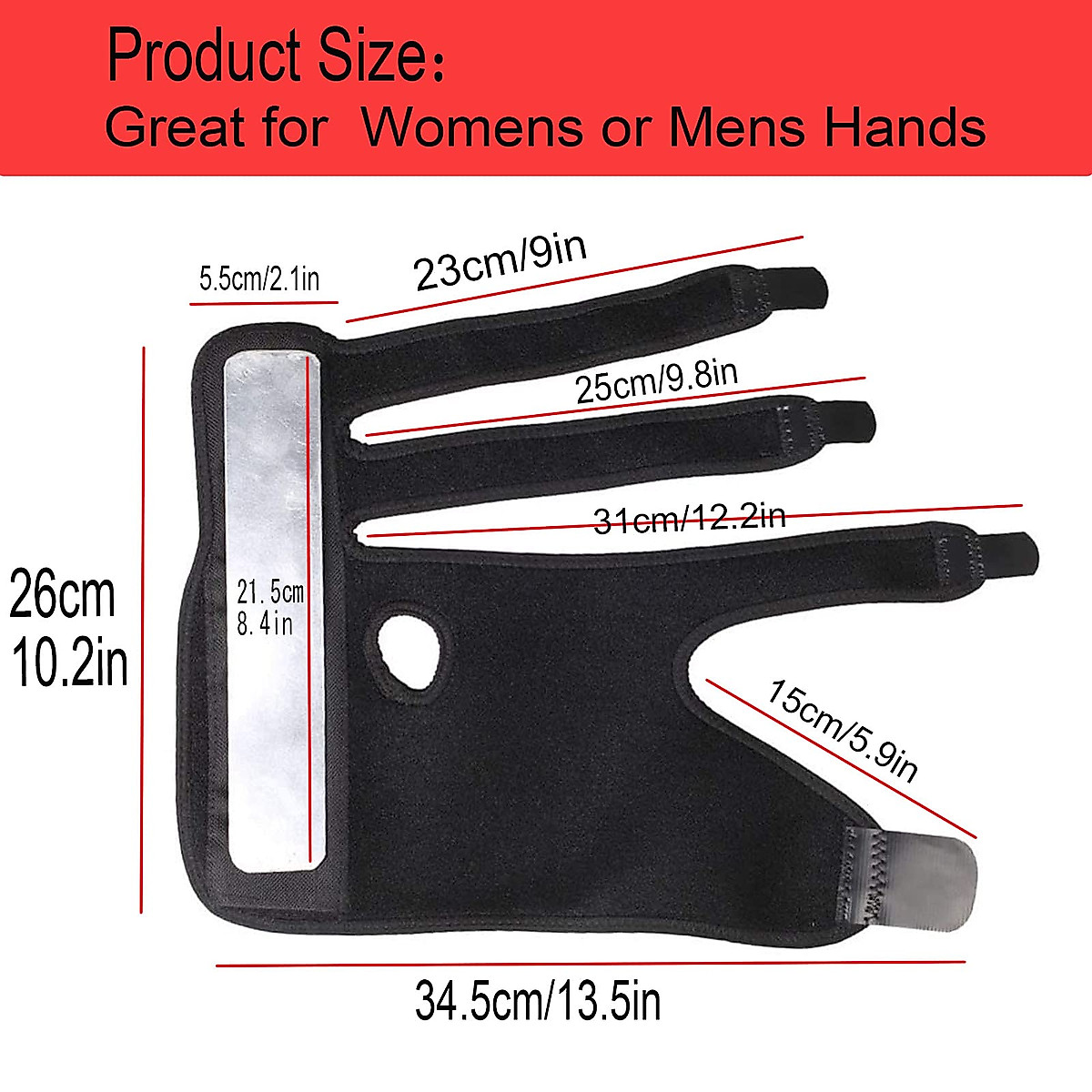 Trigger Finger Splint Finger Brace – Help Mallet Fingers or Hand Splint for Metacarpal Fractures Broken Fingers, Injuries, Arthritis, Trigger Finger, Tendonitis and Pain Relief