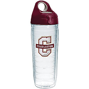 Tervis College of Charleston Cougars Made in USA Double Walled Insulated Tumbler, 24oz Water Bottle, Emblem