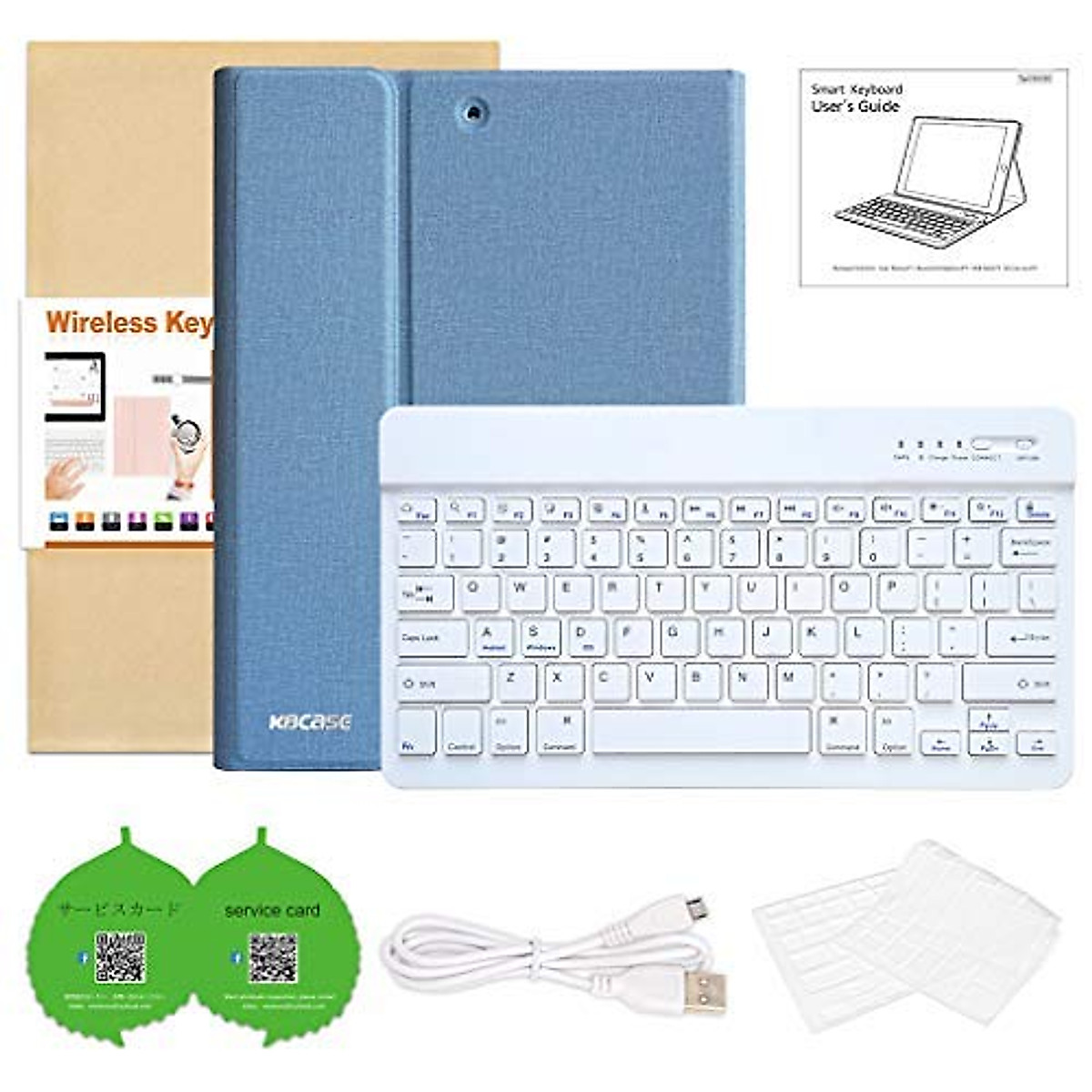 KBCASE Keyboard Case for iPad 6th Generation 2018/5th Gen 2017/iPad Pro 9.7 inch/iPad Air 2 & 1 Detachable Bluetooth iPad Pro 9.7 Case with Keyboard, Built in Pencil Holder