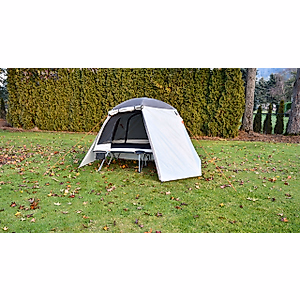 Timber Ridge 2 Person Quick Setup Full Fly Cot Tent, Tan, 80"X50"X47" (WF-7447)