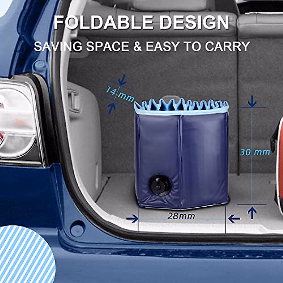 47 inch Large Dog Swimming Pool,Foldable Dog Pool Collapsible Hard Plastic Dog Swimming Pool Portable Bath Tub for Kids Dogs and Cats Pet Wading Pool for Indoor and Outdoor