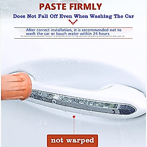 Voroly 10 PCS Car Door Handle Protector Universal Transparent Car Door Handles Cup Protector Car Door Scratch Protector Vinyl Films