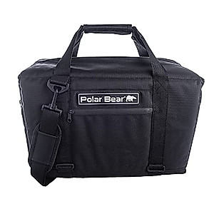 Polar Bear Coolers 24 Pack Original Nylon Soft Cooler Bag Insulated Leak Proof Beach Cooler Bag, Ice Cooler Bag for Travel | Heavy Duty Bag Cooler, Portable Cooler Bag | Sweat Proof