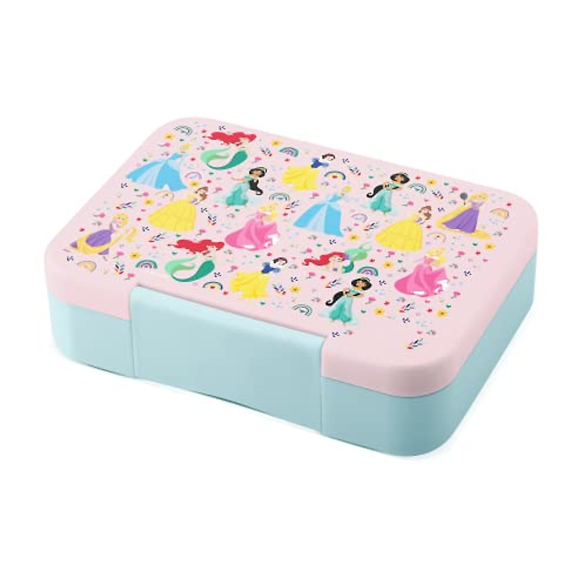 Simple Modern Disney Bento Lunch Box for Kids | BPA-Free Leakproof Lunch Container for Girls, Boys, Toddlers with 5 Compartments | Porter Collection | 30oz | Princess Rainbows