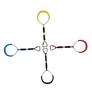 BESPORTBLE 2pcs Swing Outdoor for Kids Swing Indoor Interior Accessories Kids Exercise Rings Gymnastics Rings Monkey Swing Bar Fitness Ring Kids Gymnastic Ring Workout Ring Pendulum Ring Ring