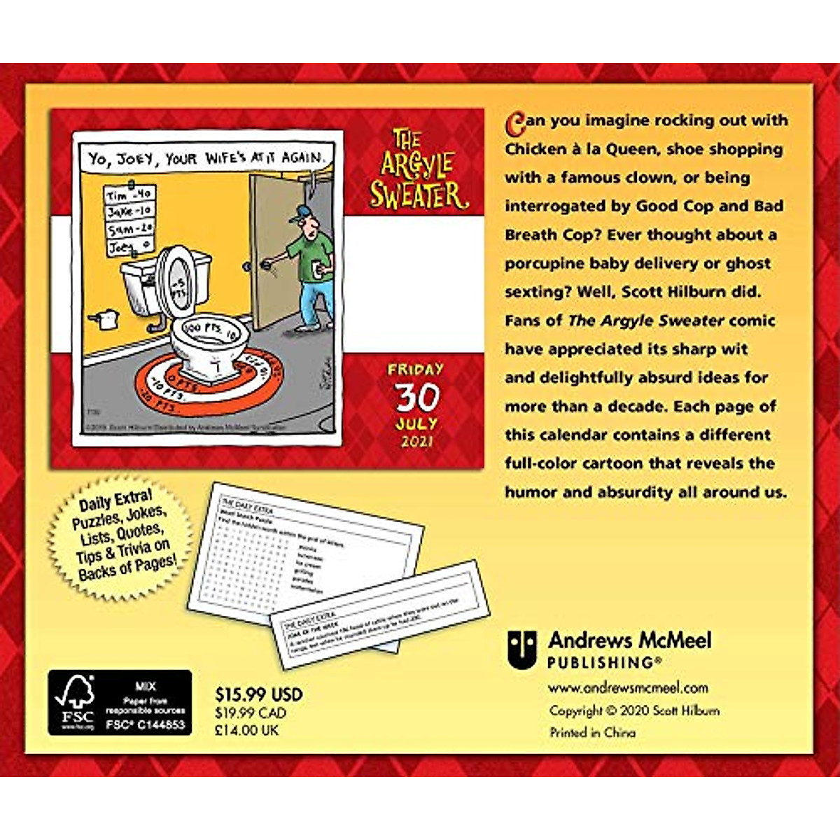The Argyle Sweater 2021 Day-to-Day Calendar