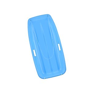 Superio Toboggan Snow sled for Kids and Adults - 35" Long with 2 Handles Pull Ropes (Blue)