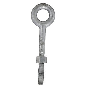 Koch 105130 Forged Eye Bolt with Nut, 1/2 by 8, Galvanized