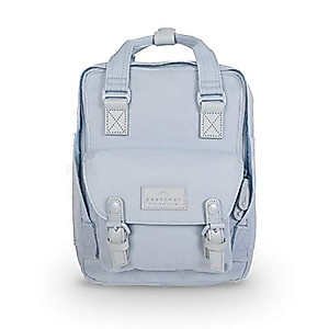 Doughnut Macaroon Mini Pastel 7L Travel School Ladies College Girls Lightweight Casual Daypacks Bag Small Backpack (Blau hellblau)