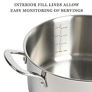 Martha Stewart Castelle 5-Quart 18/8 Stainless Steel Induction Safe Dutch Oven