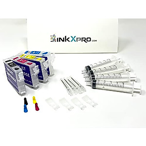 inkxpro 212XL 220XL 288XL 702XL No Chip Empty Replacement Refillable Cartridges Without Chip for WF2850 WF2650 WF2630 WF2830 WF2750 WF2760 WF3720 WF3730 XP-4105 XP-2100 XP434 XP430 XP440 Printers