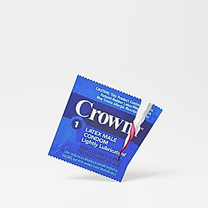 Crown Condoms — 1008 Count — Lubricated Latex Condoms — Bulk 1008 Per Pack