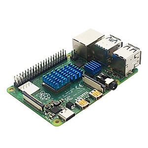 Raspberry Pi 4b Heatsink, Raspberry Pi Heatsink Aluminum Heatsink with Thermal Conductive Adhesive Tape for Raspberry Pi 4 Model B