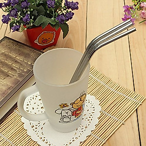 Connoworld Reusable Stainless Steel Drinking Straw With Cleaner Brush Kitchen Kit, Includes 1 Drinking Straw + 1 Cleaning Brush