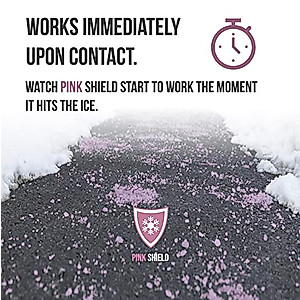 Pink Snow Shield Ice Melt (50 LBS) - A Pet Safe Ice Melt That is Effective Below Zero Degrees and is Safe for Our Children, Our Pets and Our Earth