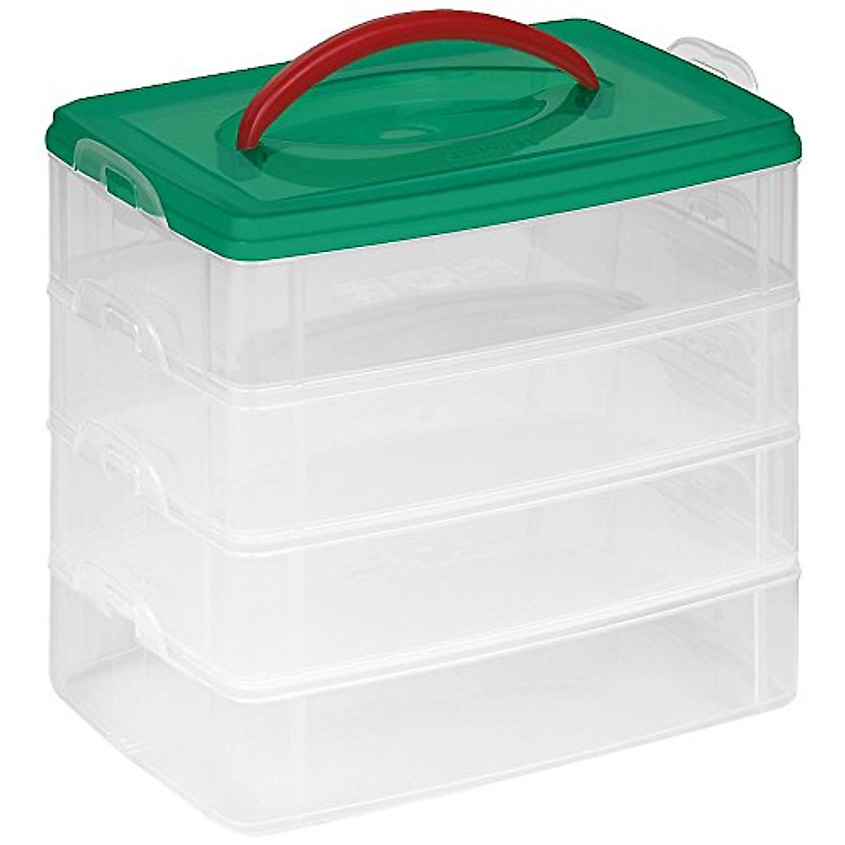 Snapware FBA_ Snap 'N Stack Seasonal (4) 6"X9" Rectangle 2.5" L(6), Medium, Clear