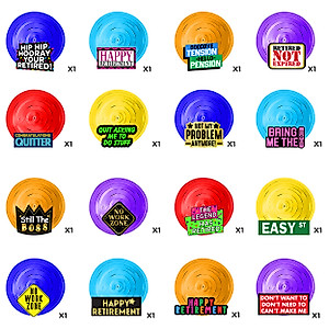 25 Piece Retirement Party Hanging Swirls Decorations, Hilarious Happy Retirement Party Supplies and Gifts